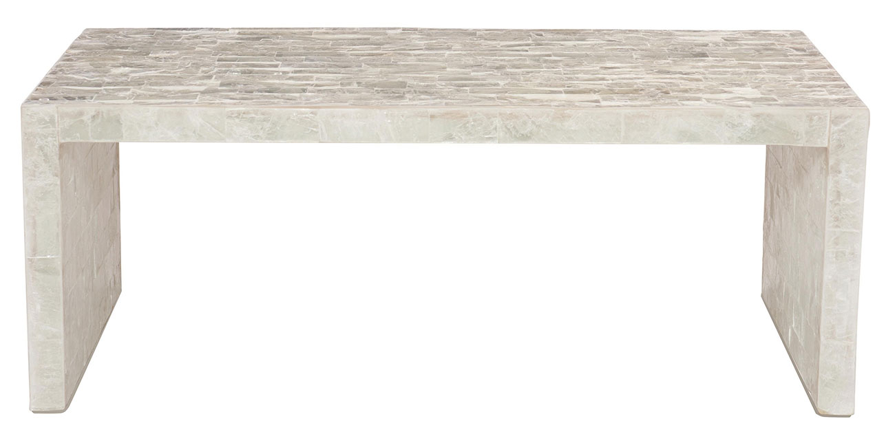 Bernhardt Levine Cocktail Table in Alabaster | Pewter - 369005 | Abt