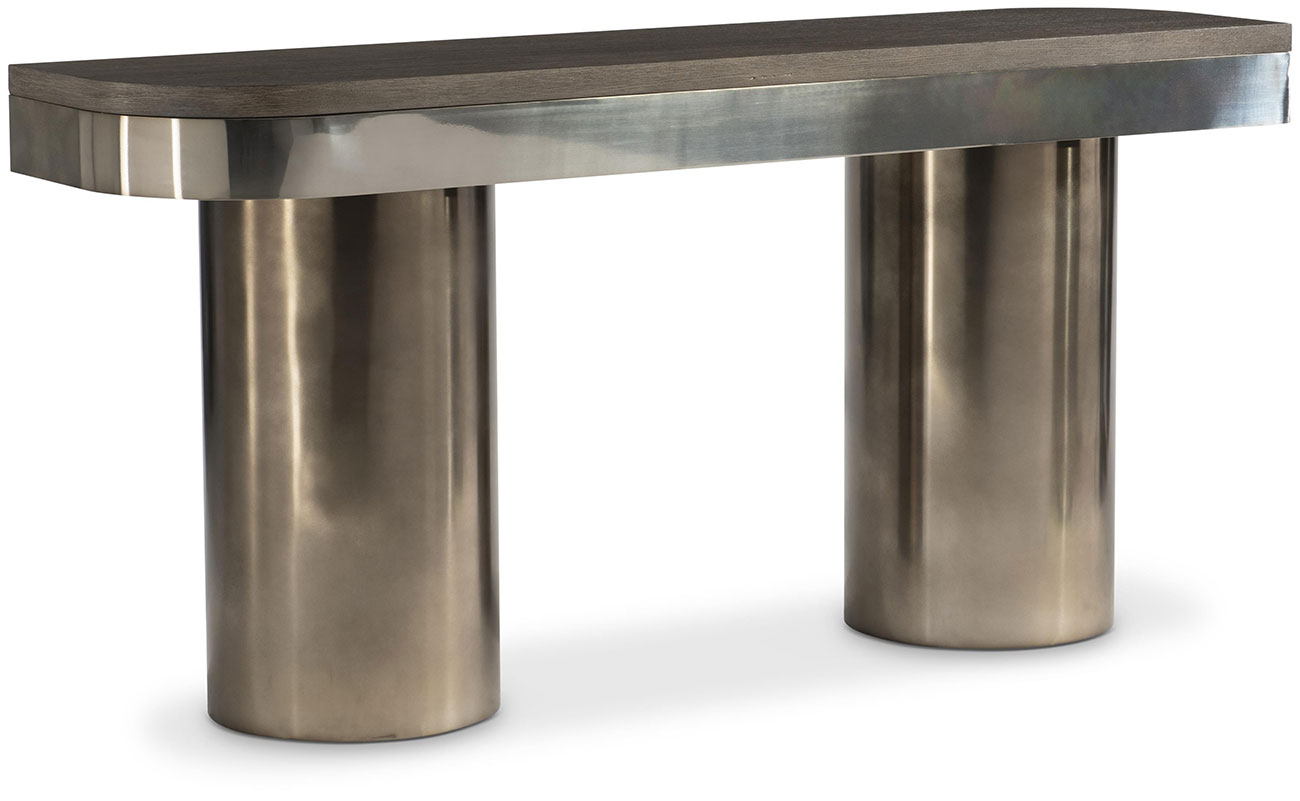 Bernhardt Jacopo Console Table Bronze | Weathered Greige - 332912