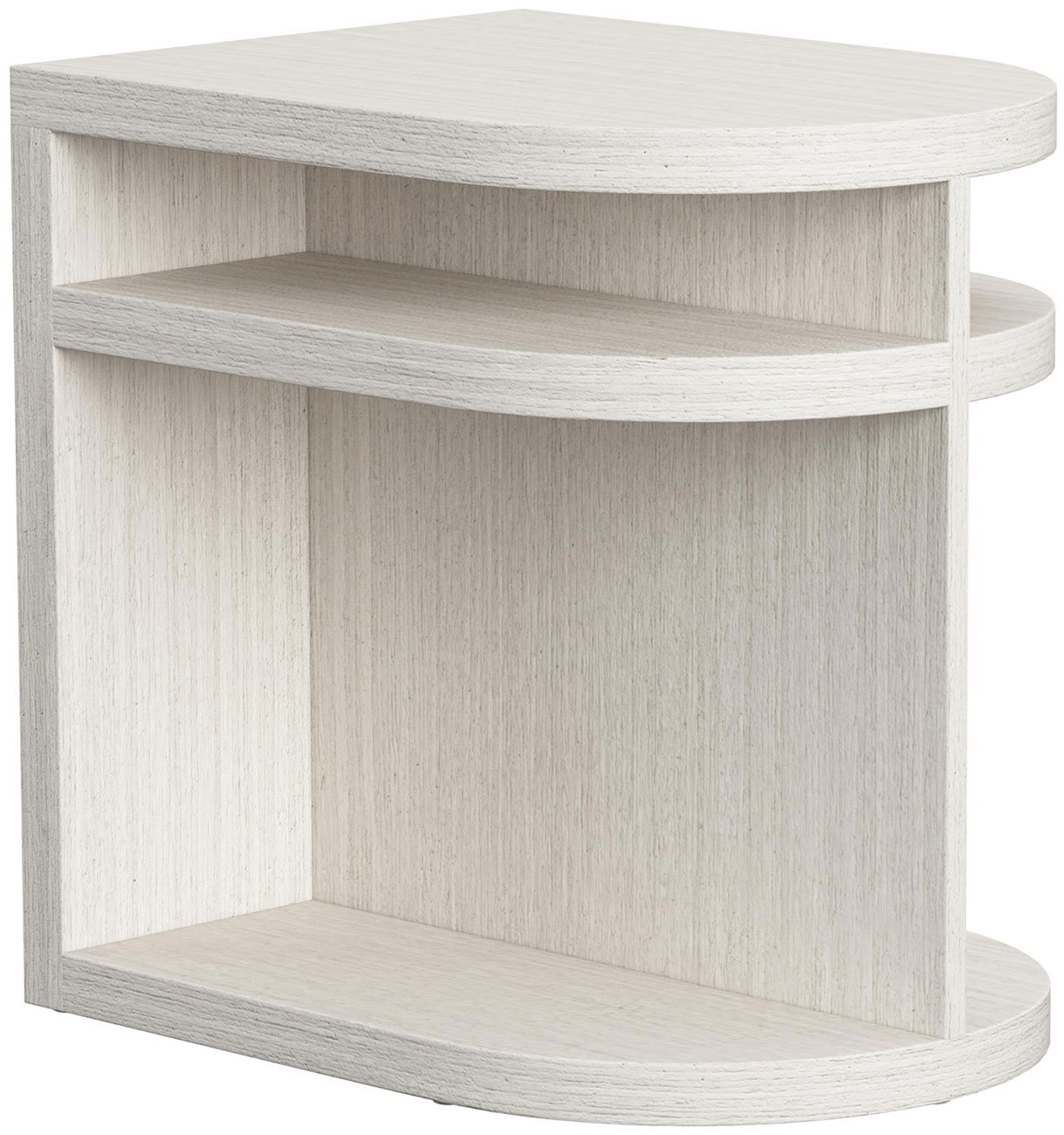 Bernhardt Stratum Side Table with Shelf in Mist Finish - 325117
