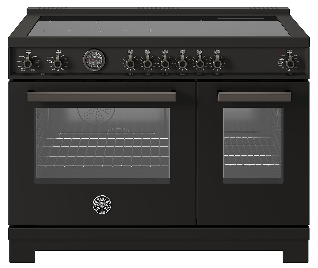 Bertazzoni Pro 48 In. Induction Range in Carbon - PRO486IGFEPCAT | Abt
