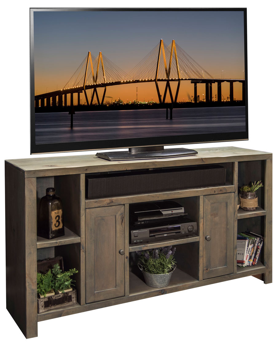Legends Furniture 65" Barnwood Joshua Creek TV Console - JC1265-BNW