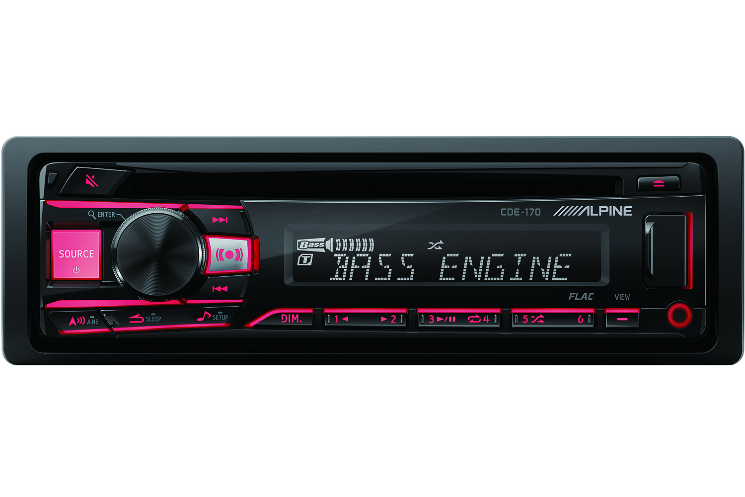 Alpine Single DIN Car Stereo Receiver - CDE-170