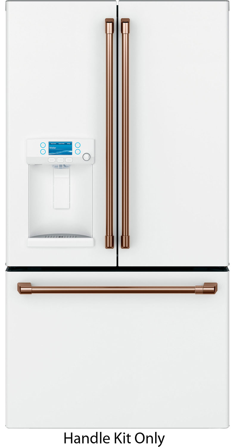 Cafe Brushed Copper Refrigeration Handle Kit - CXLB3H3PMCU