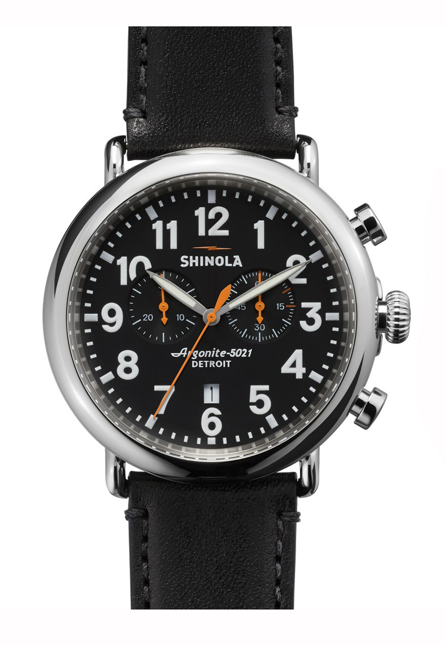 Shinola The Runwell Leather Strap Mens Watch - S0100051