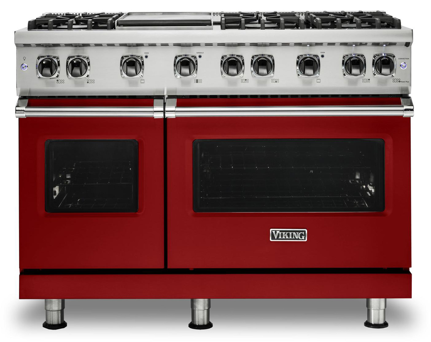 Viking 48" Professional Apple Red Gas Range - VGR5486GAR