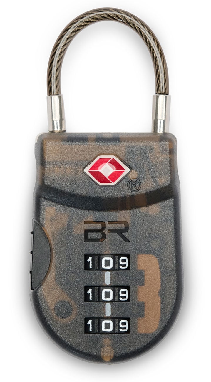 Briggs & Riley TSA Cable Luggage Lock in Smoke - ACC-W15-21