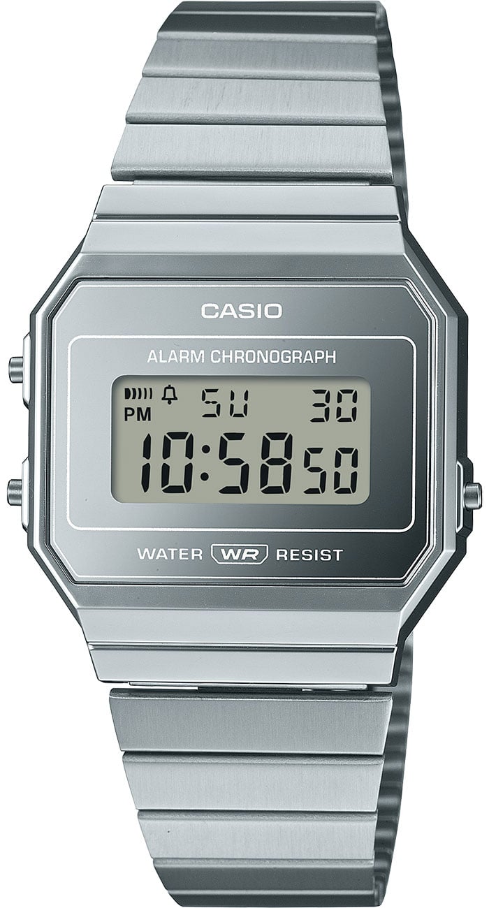 Casio Vintage Watch 35.5mm with Silver Dial - A700WEV-7AVT