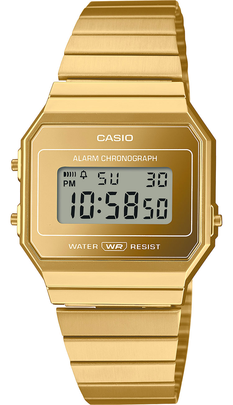 Casio Vintage Watch 35.5mm with Gold Dial - A700WEVG-9AVT