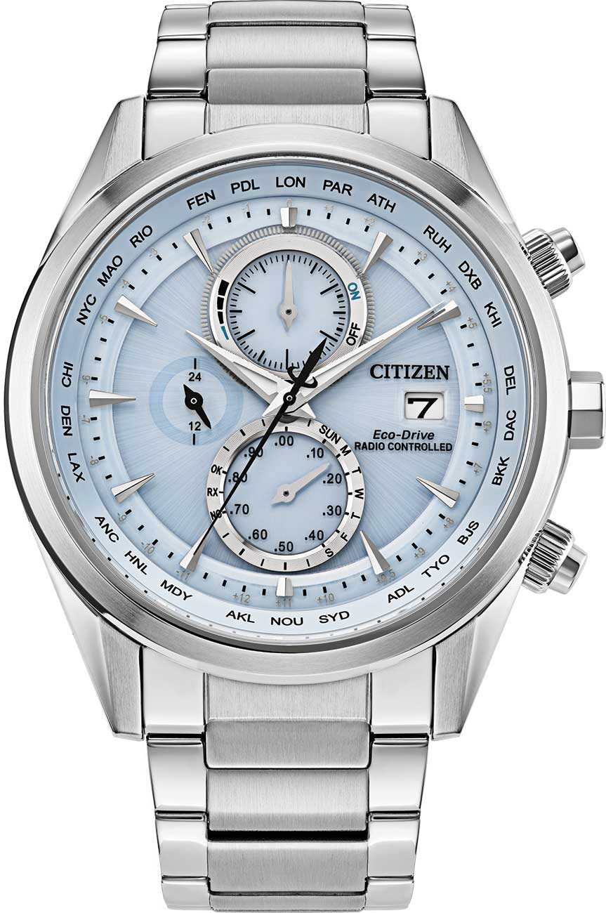 Citizen Sport Luxury Watch 43mm with Light Blue Dial - AT8260-51M