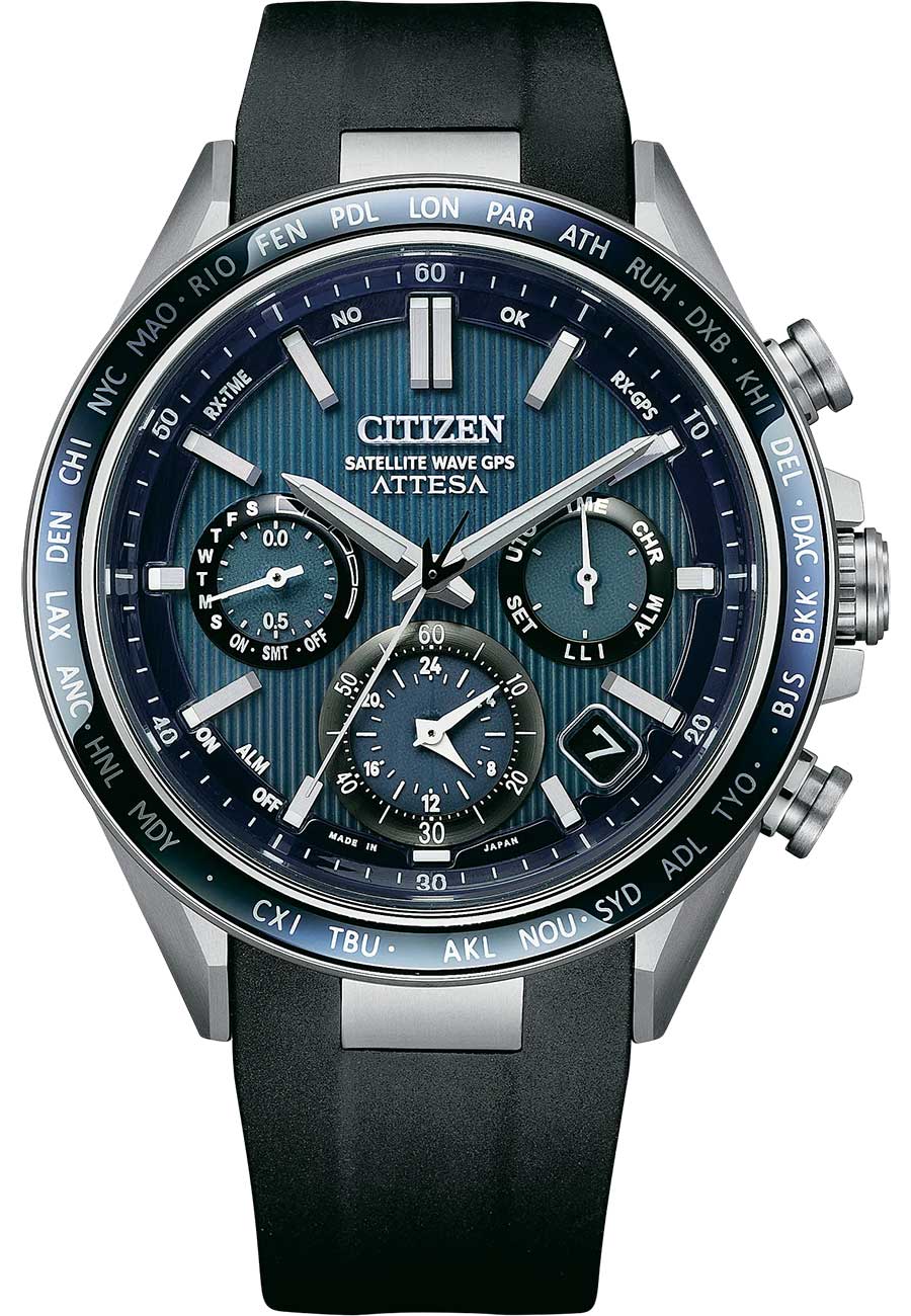 Citizen Attesa Super Titanium Watch 44.5mm with Blue Dial - CC4050-18L
