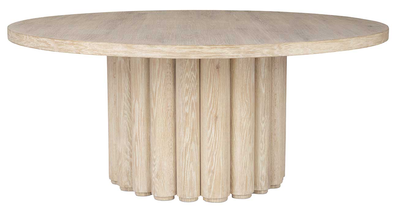 Classic Home Tiber Round 70" Dining Table in Cream Washed - CH-51031712