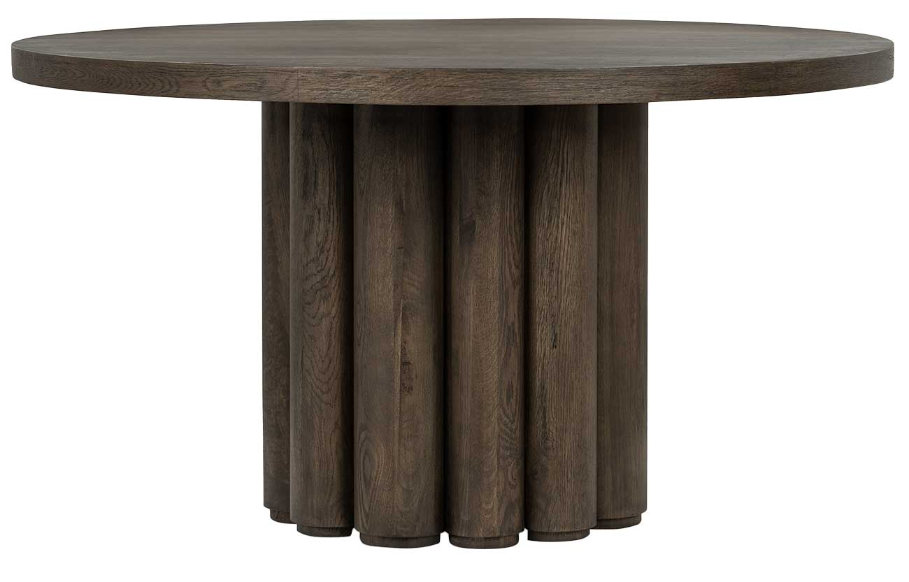 Classic Home Tiber 55" Toasted Brown Round Dining Table