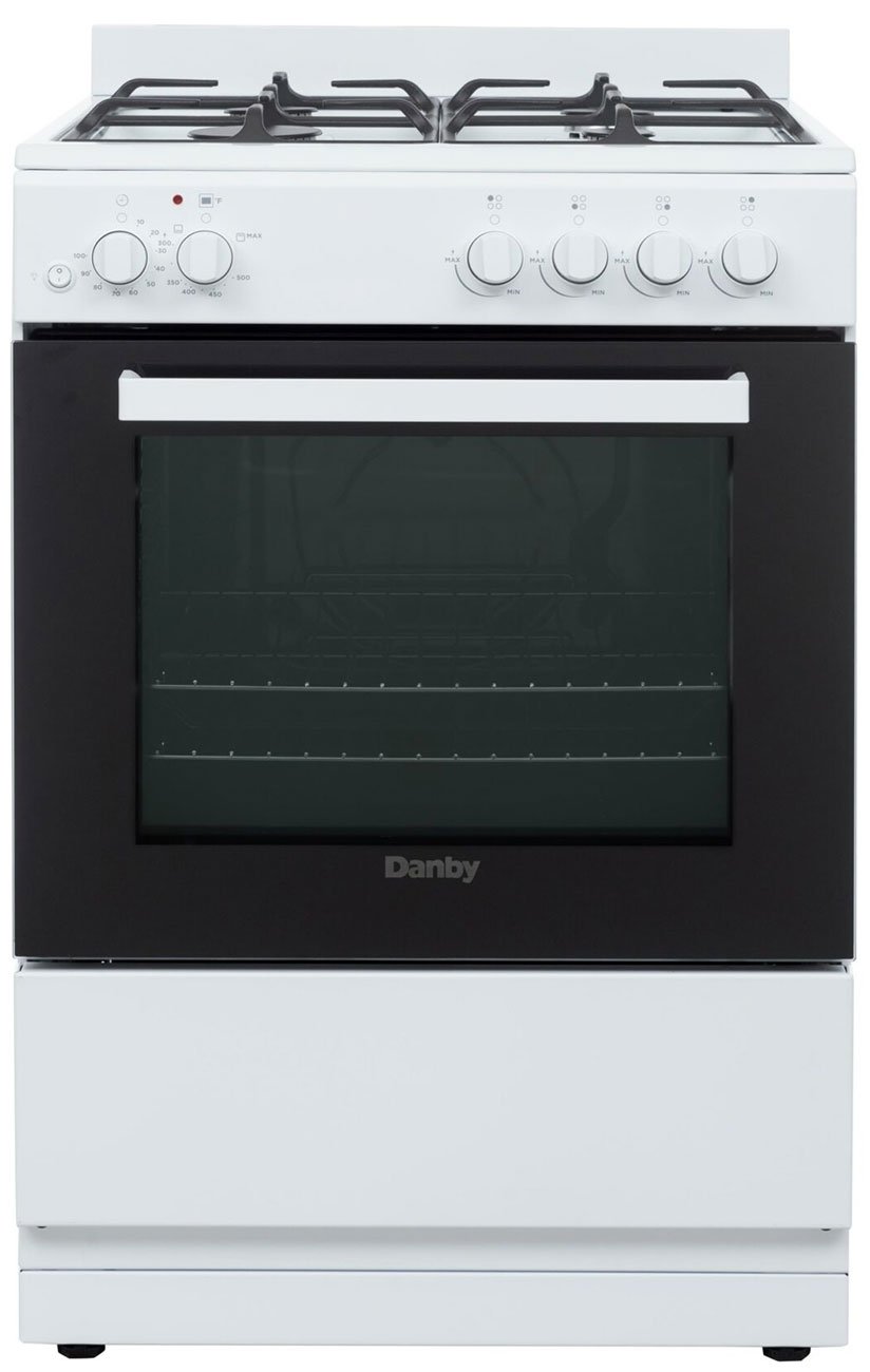 Danby Freestanding Gas Range 24-Inch in White - DR24V1WGLP