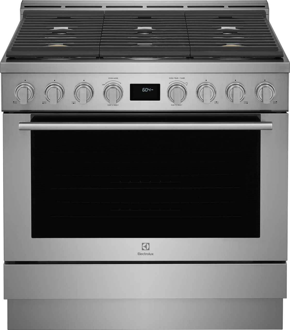 Electrolux Gas Range Front Controls 36-Inch in Stainless Steel - ECFG3668AS