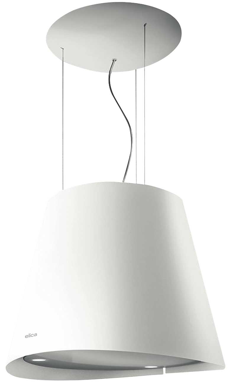 Elica Easy Island Mount Hood 20-Inch in White - EES320WH