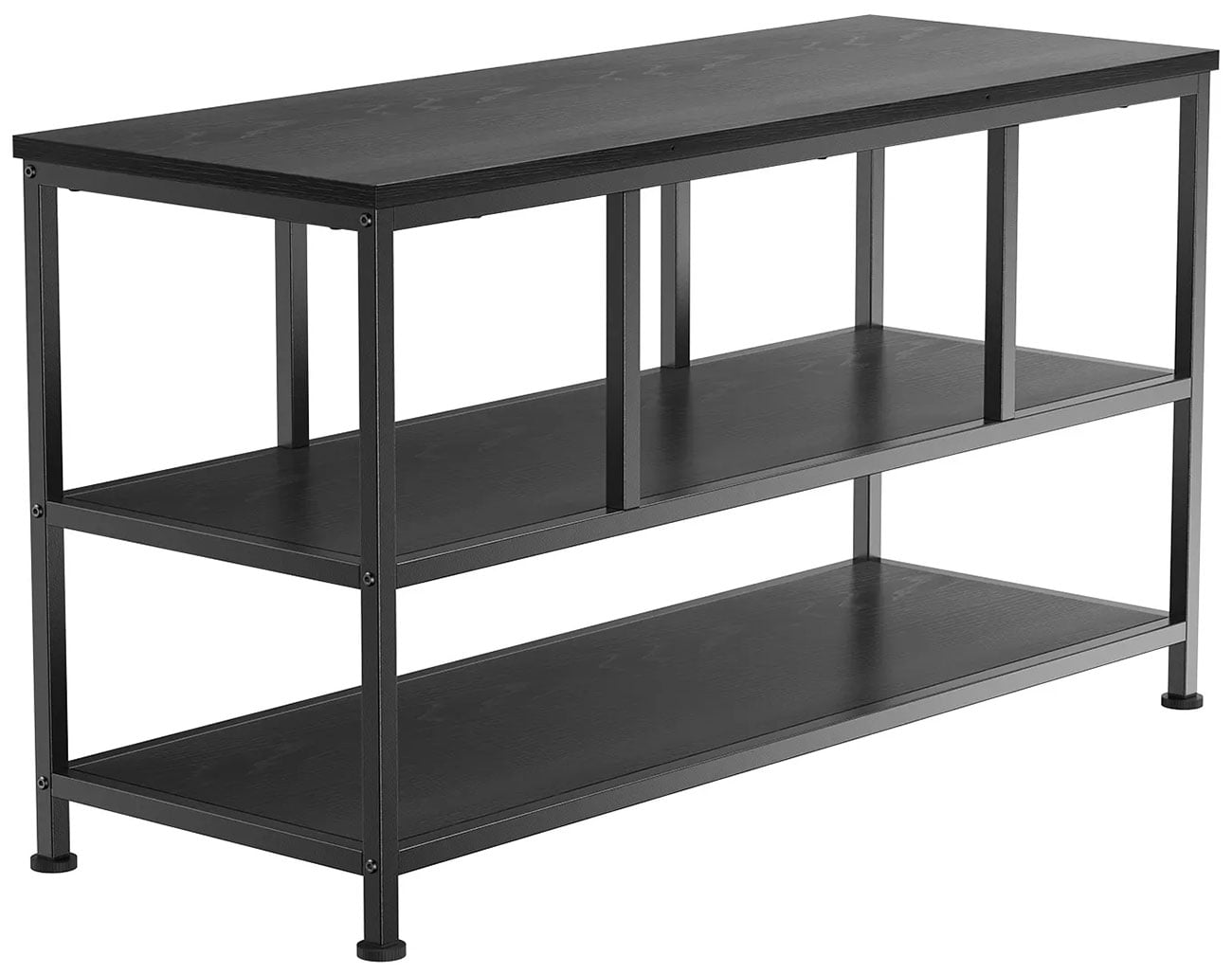 ErgoAV Small TV Stand 42-Inch w/ Metal Frame Black - ERTFS501BB