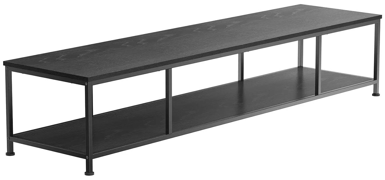 ErgoAV X-Large TV Stand 78-Inch w/ Metal Frame Black - ERTFX501BB