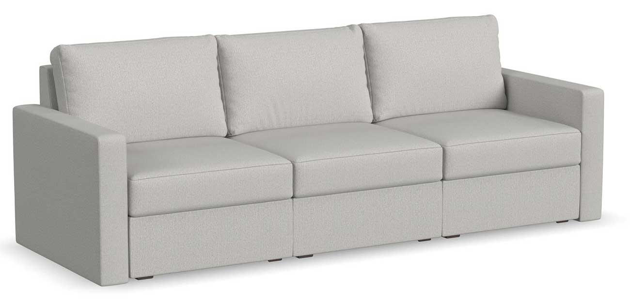 Flexsteel Flex Sofa with Standard Arm in Frost - 90223131301