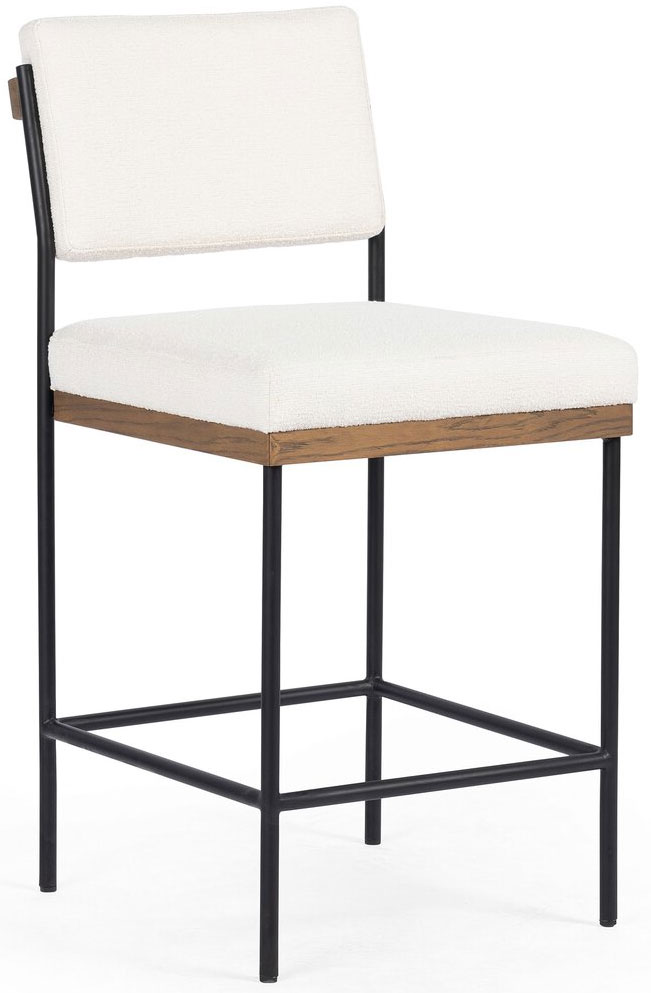 Four Hands Benton Bar Stool in Fayette Cloud Fabric - 109318-012