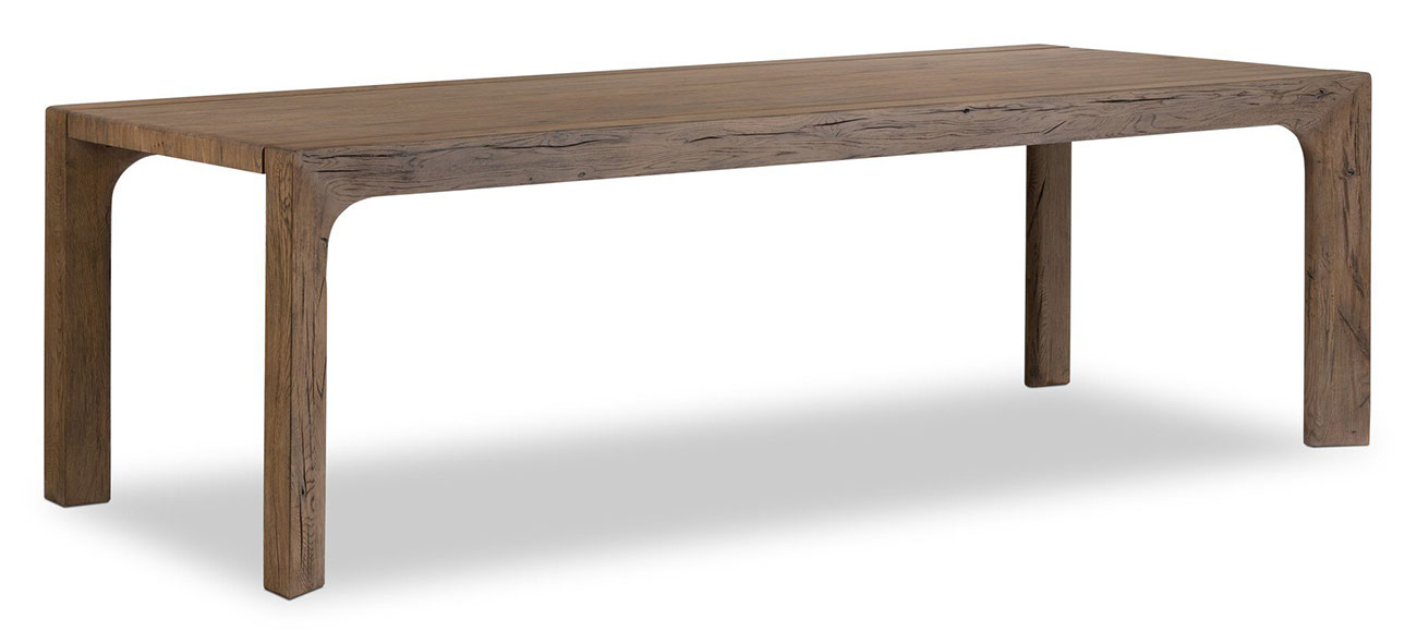 Four Hands Henry Table in Rustic Grey Veneer - 231565-001