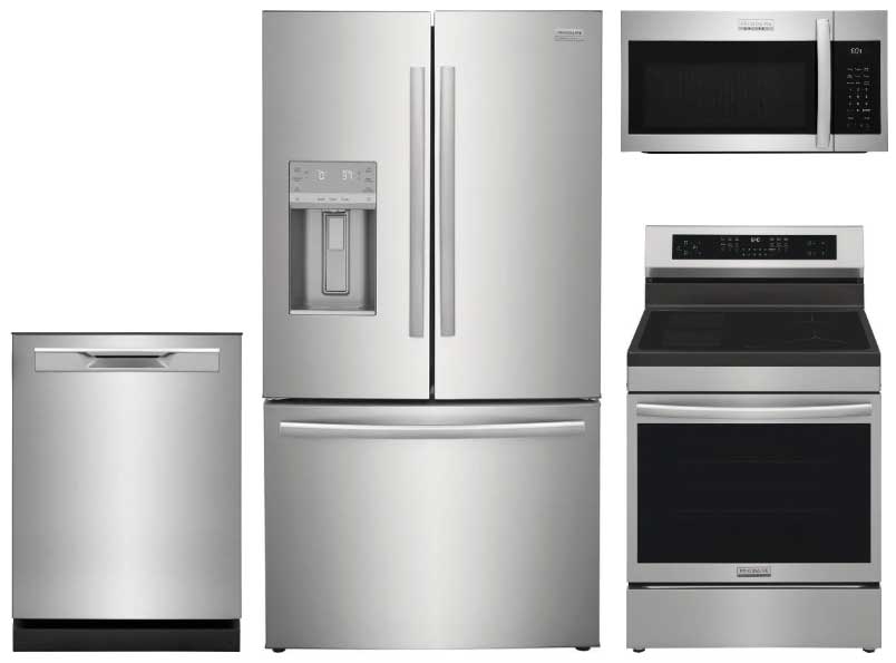 Frigidaire Stainless Steel French Door Refrigerator & Induction Range ...