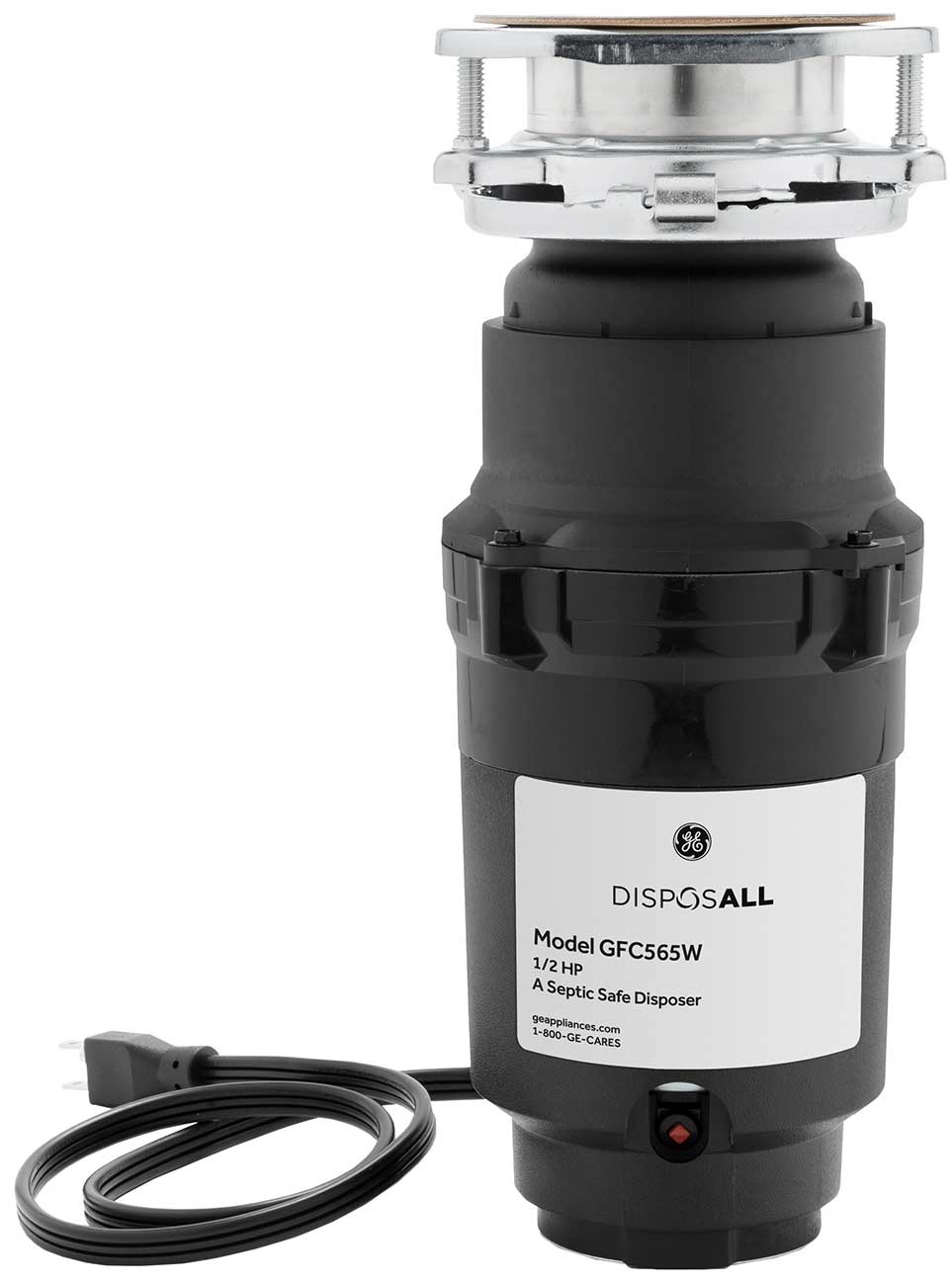 GE GFC565W DISPOSALL 1/2HP Continuous Feed Garbage Disposal