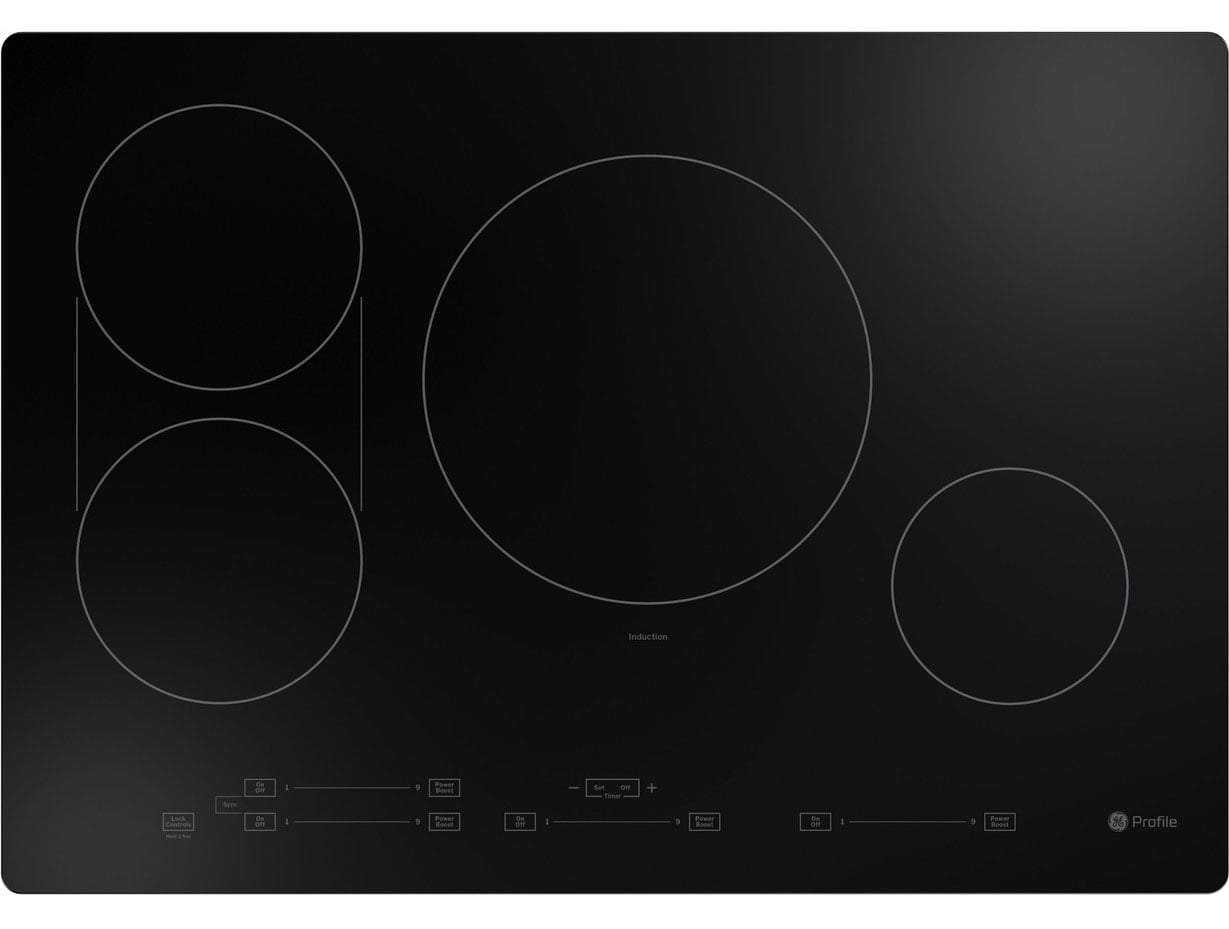 GE Profile Built-In 30" Black Induction Cooktop | Abt