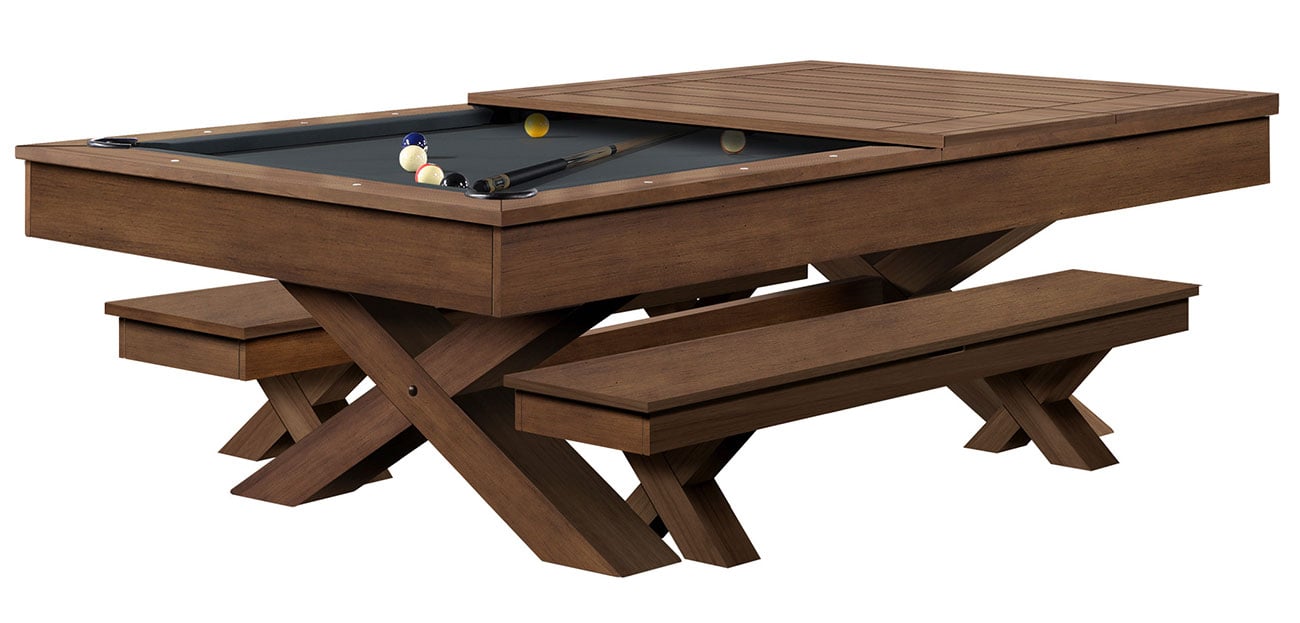 HB Home Blake 8 Ft. Billiard Table 4-Piece Dining Set 0029-677-C | Abt