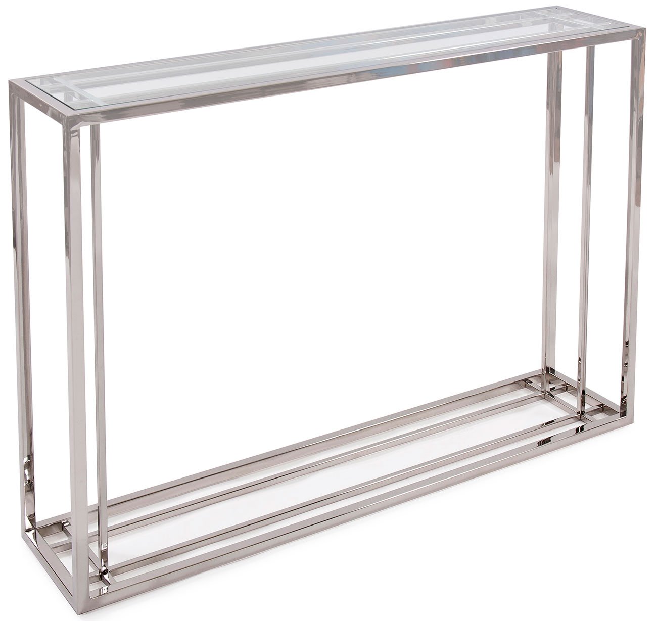 Howard Elliott Echo Console Table In Stainless Steel - HE-58032 | Abt