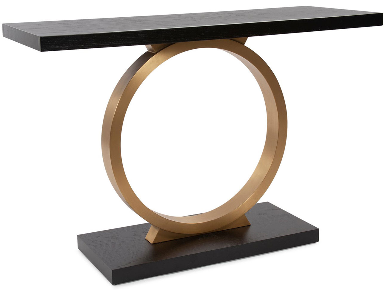 Howard Elliott Annular Console Table In Brass - HE-150001 | Abt