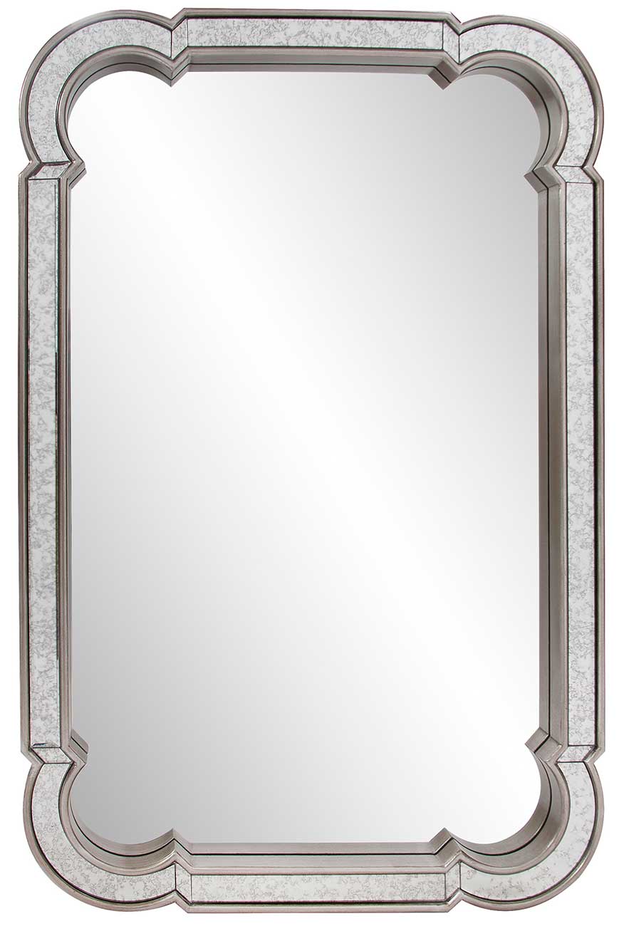 Howard Elliott Artemis Mirror in Champagne Silver Finish - HE-11284