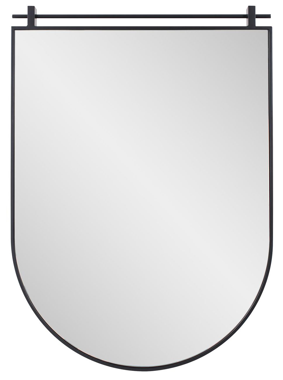 Howard Elliott Knight Shield Mirror in Matte Black - HE-170088