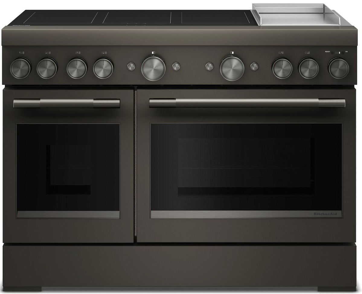 KitchenAid 6.3 Cu. Ft. Induction Range / Griddle 48" in Black - KFID948SBE