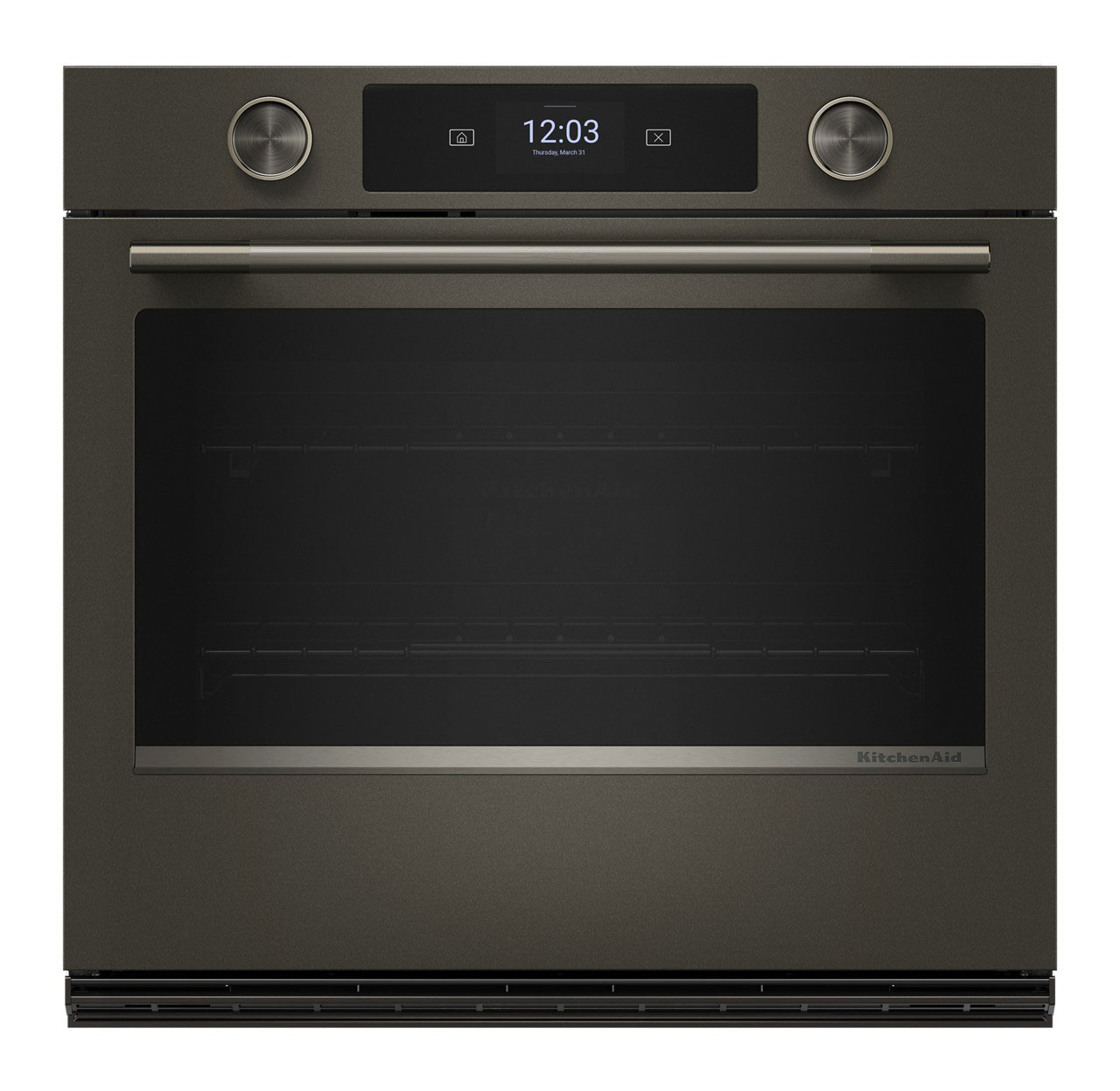 KitchenAid Smart Single Wall Oven 30 in. Black Ore - KOES730SBE | Abt