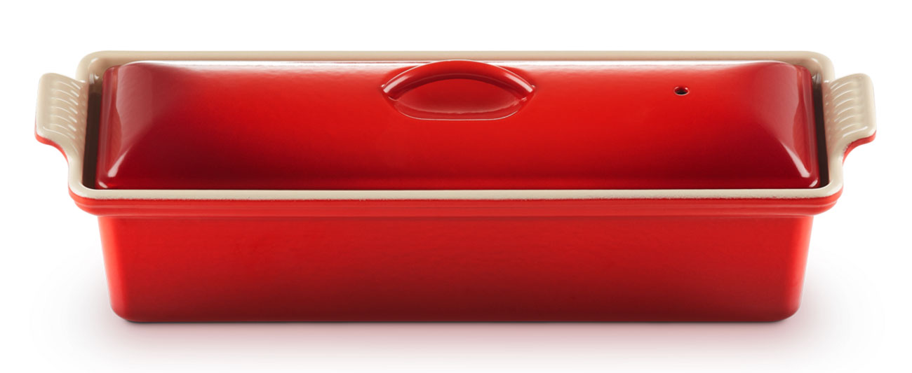 Le Creuset Pate Terrine in Cerise Red Finish | Abt