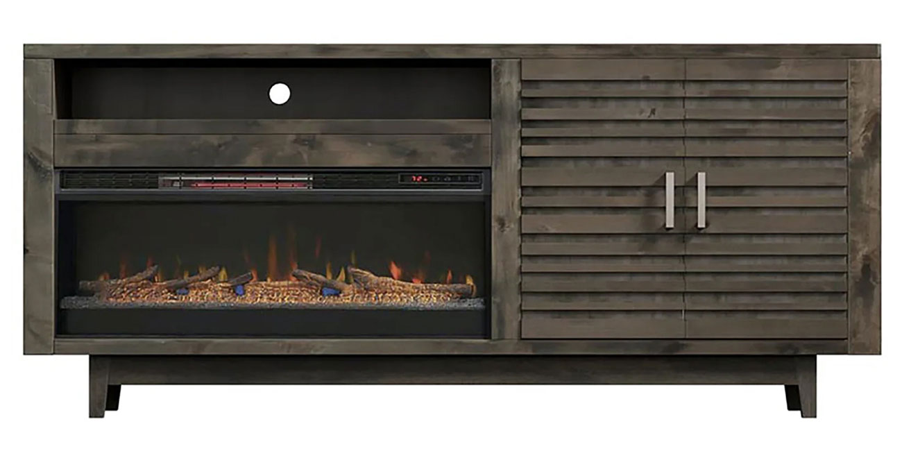 Legends Furniture Avondale 84" Fireplace TV Stand, Charcoal