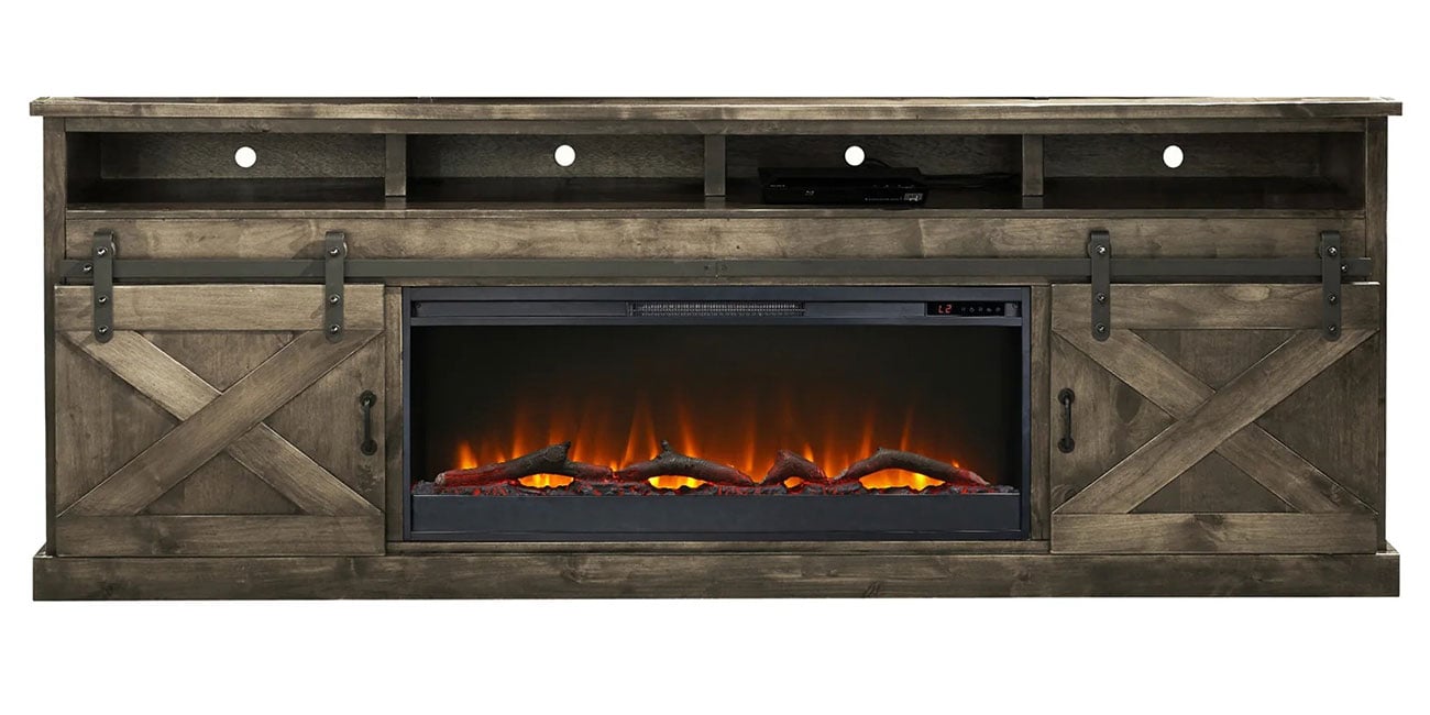 Legends Furniture Farmhouse 94" Fireplace TV Stand - FH5420-BNW