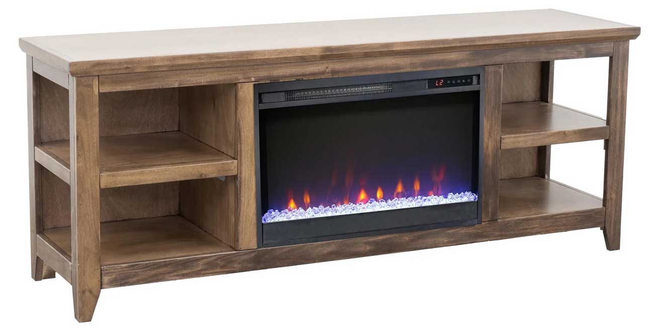 Legends Furniture Studio 65" Fireplace TV Stand in Bourbon - SO5210-BRB