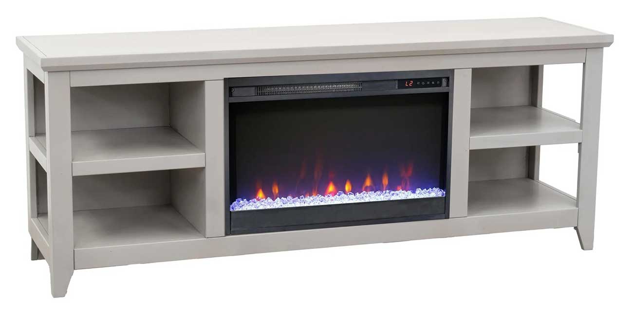 Legends Furniture Studio 65" Fireplace TV Stand Sandstone