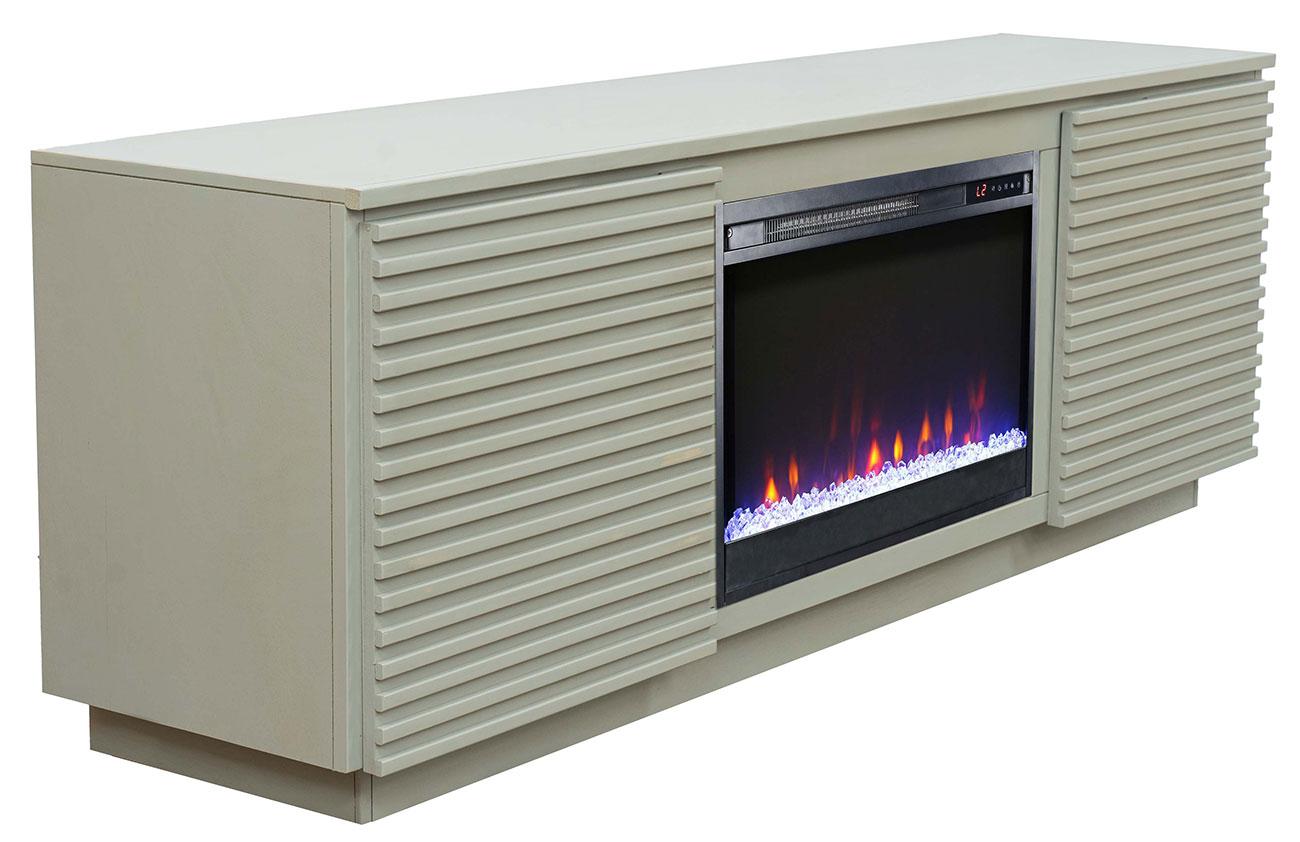 Legends Furniture Stardust 73" Sandstone Fireplace TV Stand