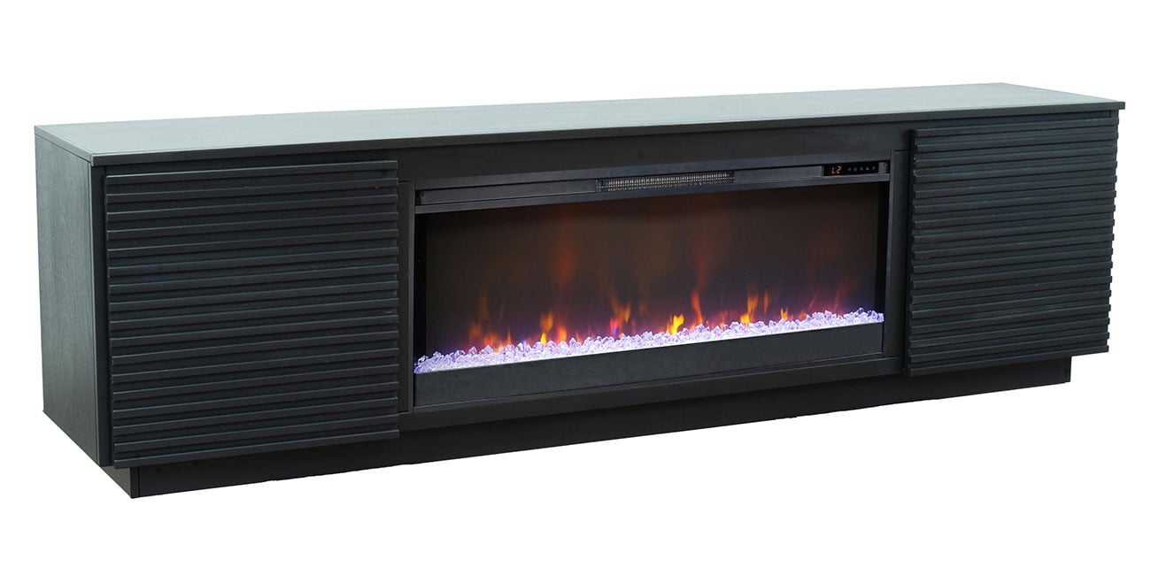 Legends Furniture Stardust 89" Fireplace TV Stand Black - SR5410-SLS