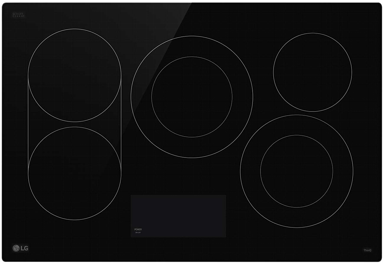 LG Electric Cooktop 3.2kW Dual Element 30-Inch - CBEW3017BK