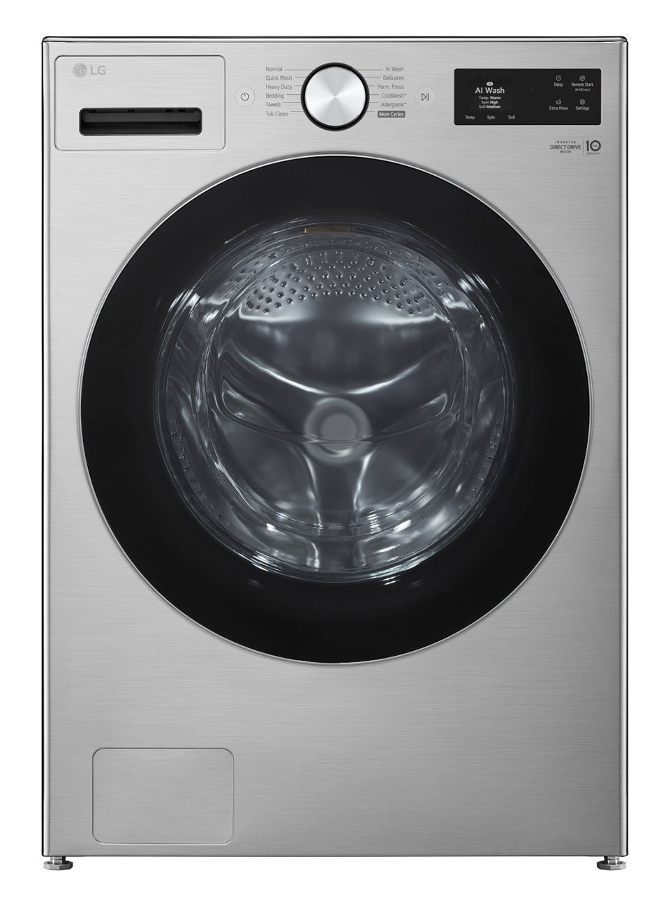 LG 5 Cu. Ft. Smart Front Load Washer Graphite Steel - WM5800HVA | Abt
