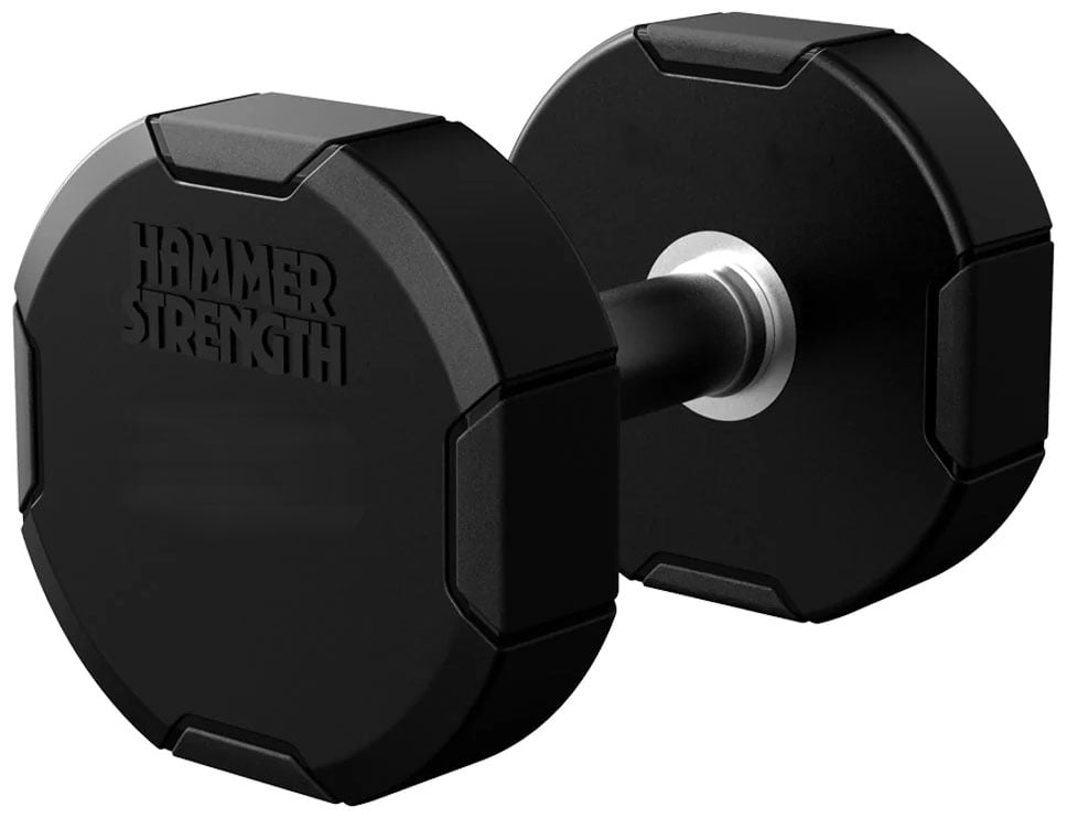 Life Fitness Hammer Strength 55lb Rubber Dumbbell HSDB311801