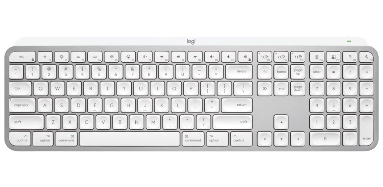 Logitech MX Keys S Wireless Keyboard Mac Pale Gray - 920-011622