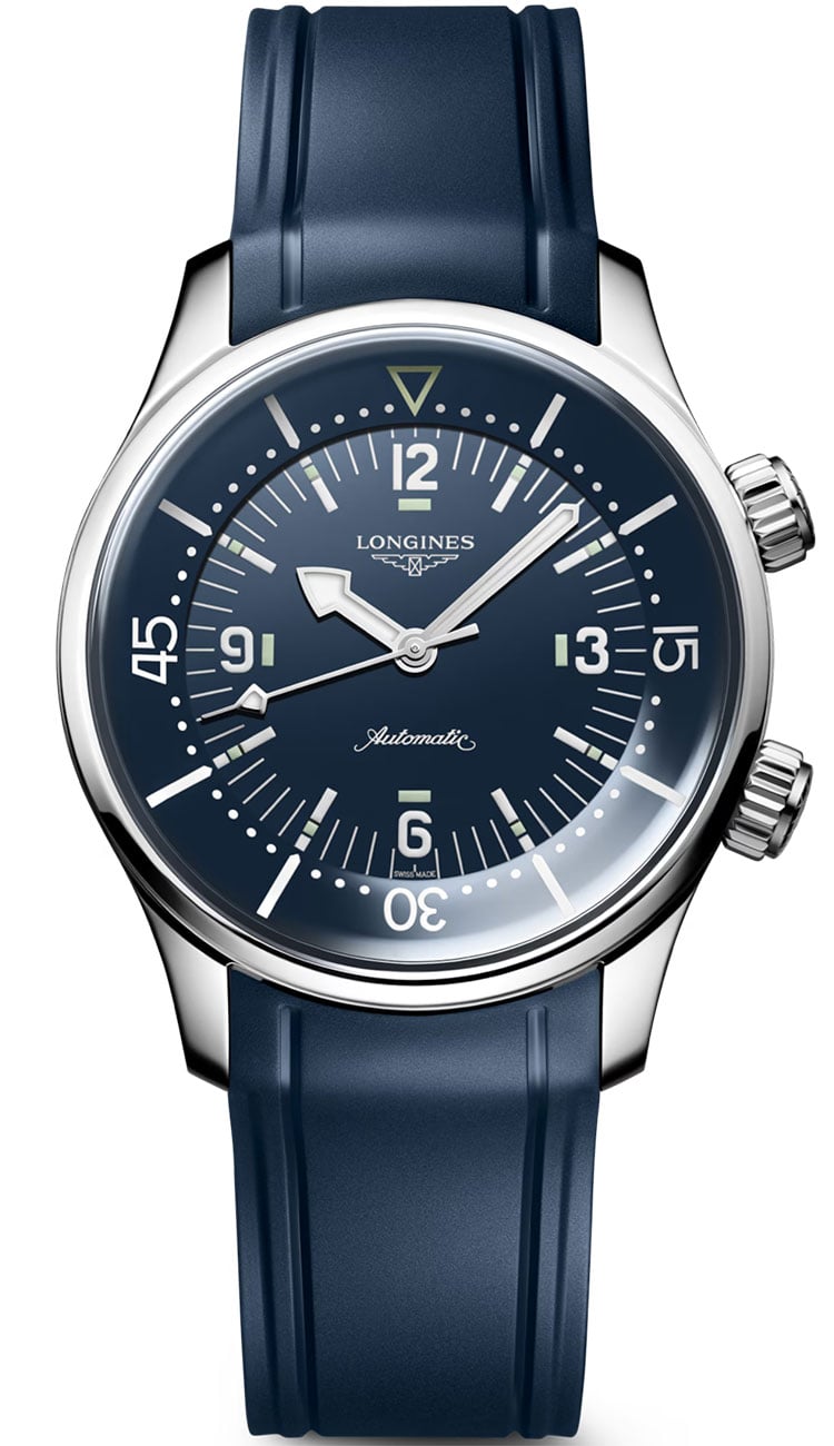 Longines Legend Diver Watch 39mm with Blue Dial - L3.764.4.90.9