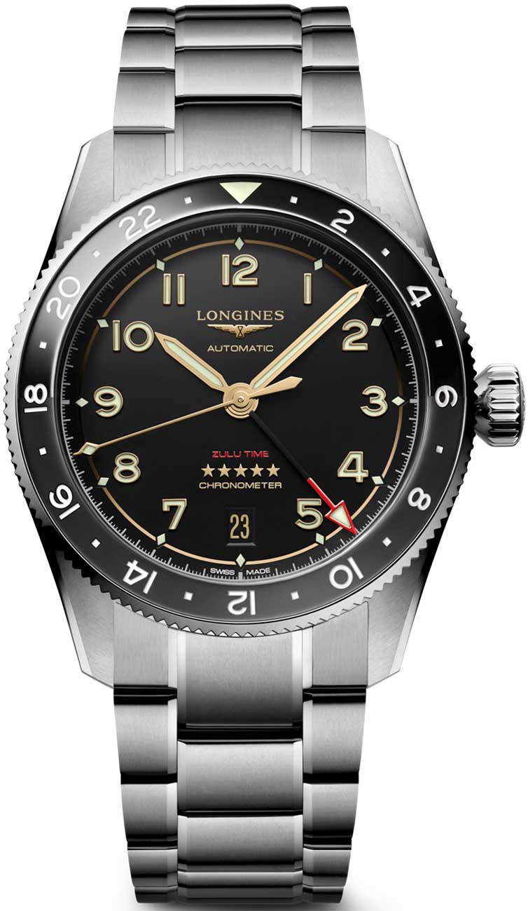 Longines Spirit Zulu Time Titanium Watch - L38021536