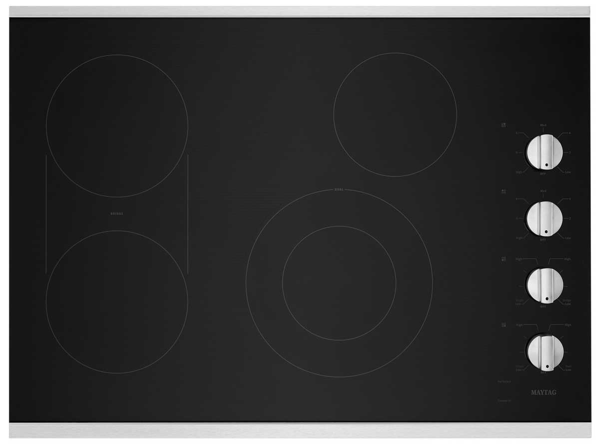 Maytag Electric Cooktop with Griddle 30-Inch in Stainless Steel ...