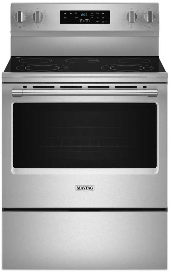 Maytag Electric Range With Steam Clean 30-Inch in Stainless - MFES4030RS