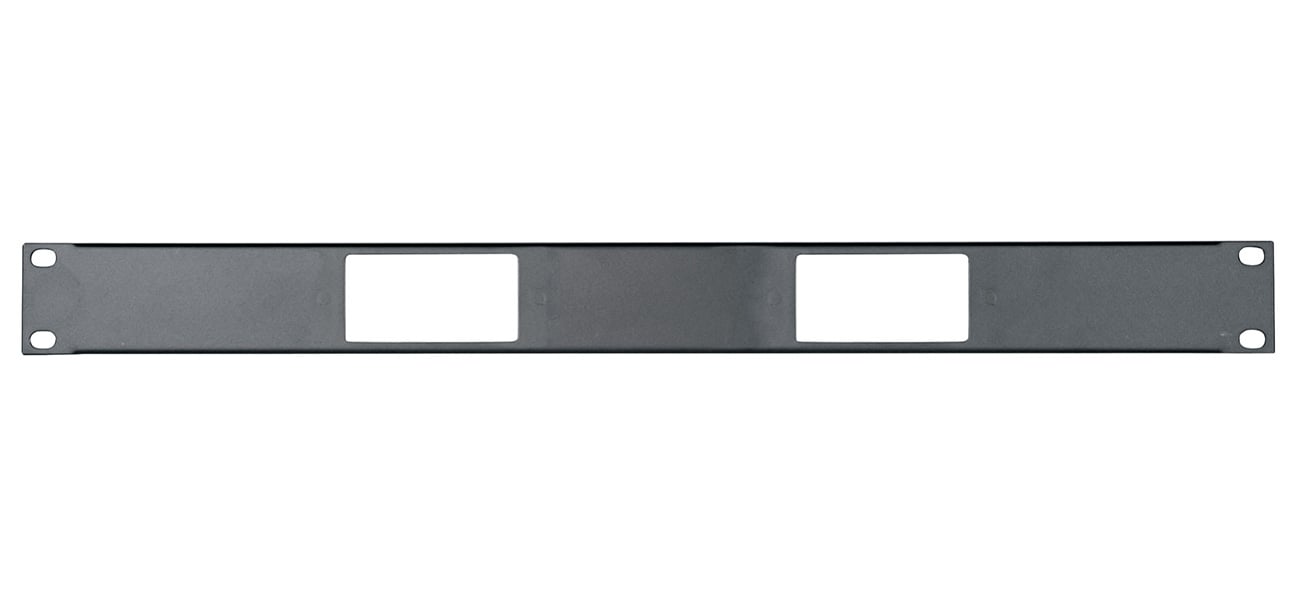 Middle Atlantic Panel 1 RU Decora for 2 Devices in Black - DECP1X4